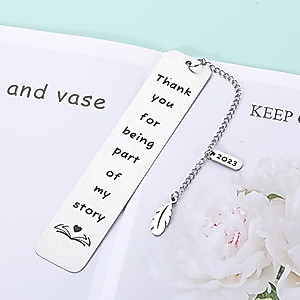 Thank You Bookmark for Women Men Book Lovers Gift Valentines Day Gift for Wife Husband Thank You Gift for Teacher Friends Coworkers Leaders Retirement Farewell Gift Birthday Christmas Stocking Suffers