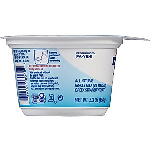 FAGE Total Greek Yogurt, 5% Whole Milk, Plain, 5.3 oz