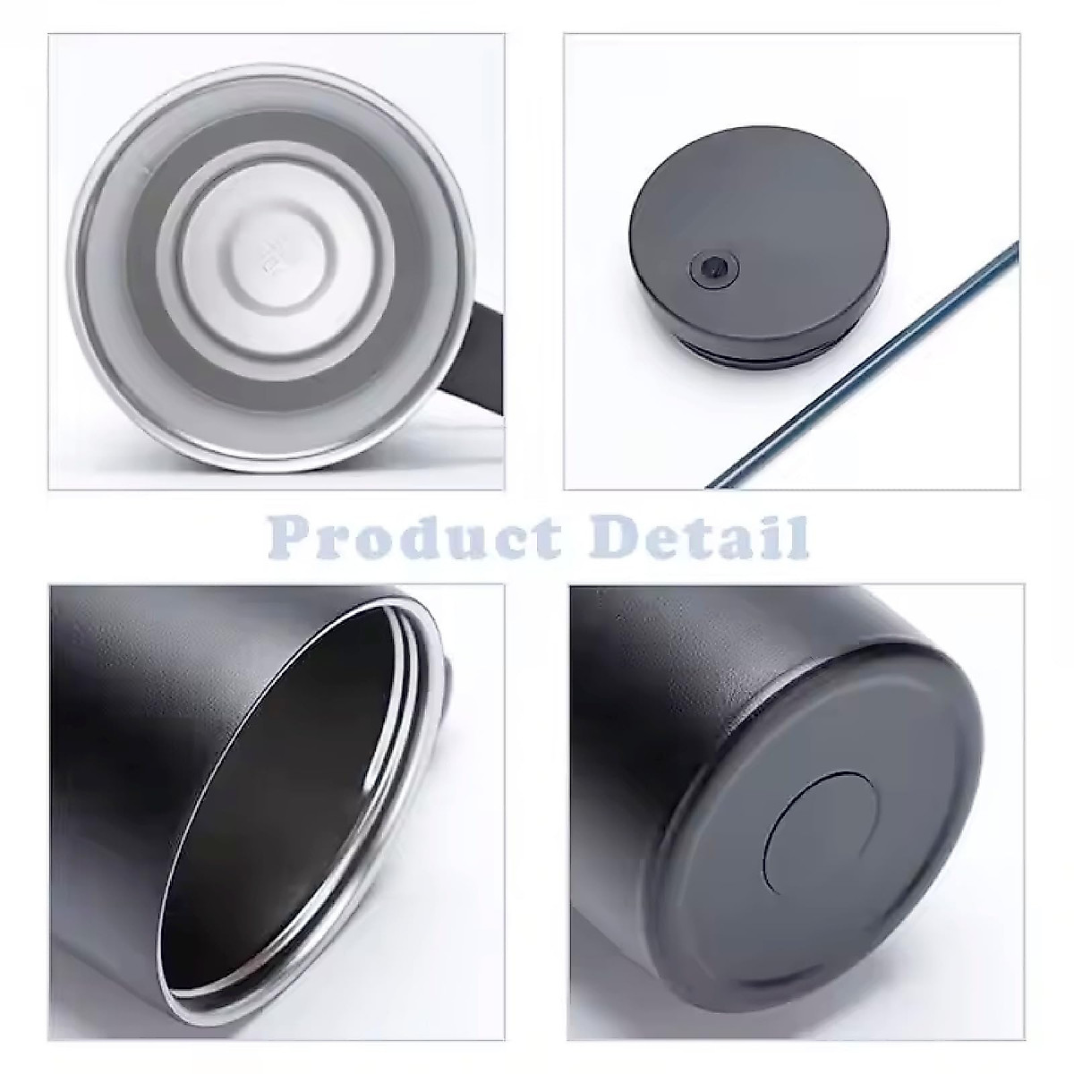 Buho Outdoor Tumbler, 40 oz, Double-Wall Insulated, Ergonomic Handle with Lid Straw (Light Blue)