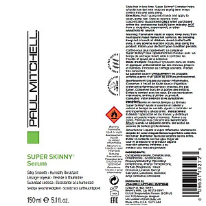 Paul Mitchell Super Skinny Serum, Speeds Up Drying Time, Humidity Resistant, For Frizzy Hair