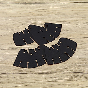 eMagTech 2 Sets (4PCS) Controller Grip Stickers Compatible with PS5 Controller Professional Textured Anti-Slip Sweat-Absorbent Soft PU Pads Handle Grip Tape Black