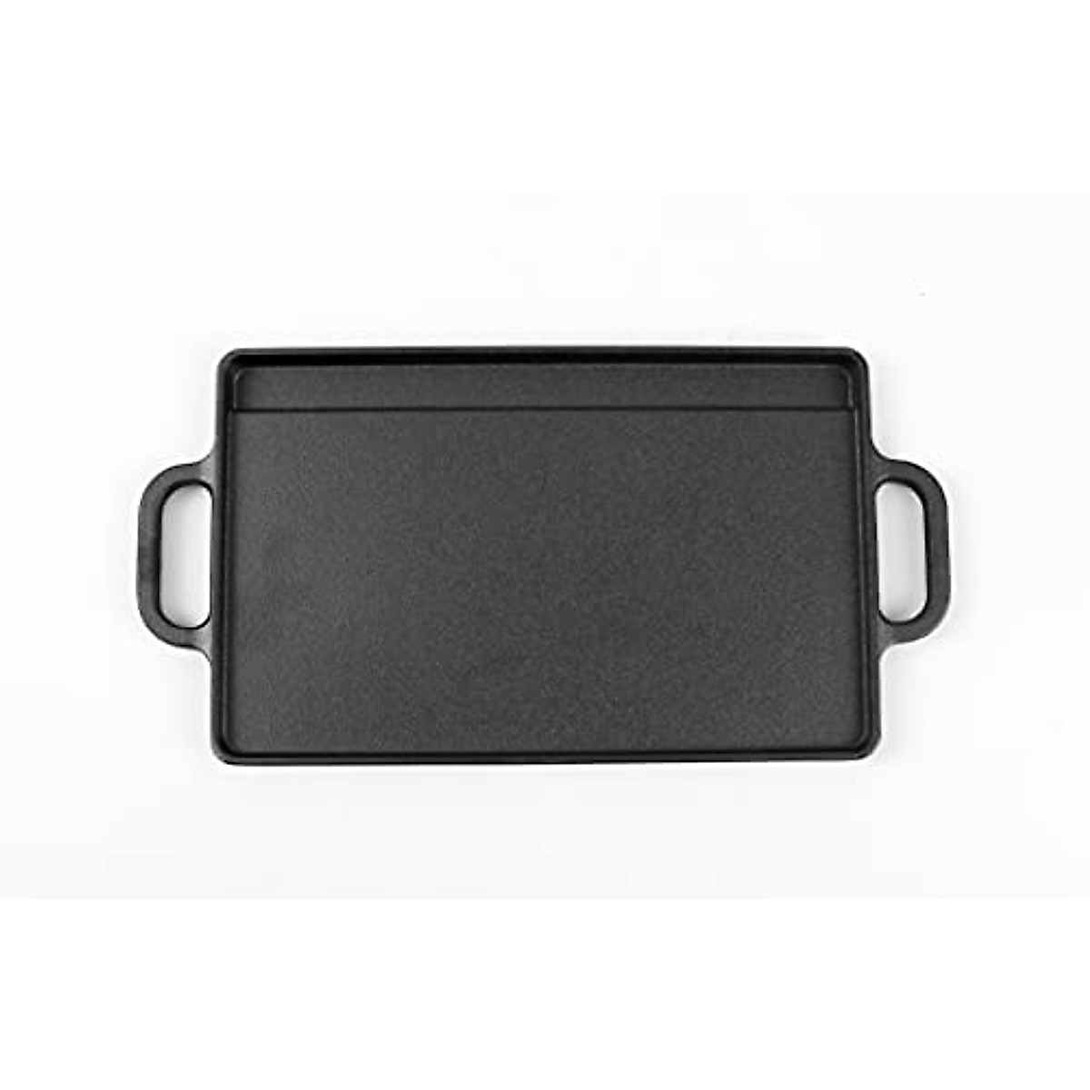 HAWOK Cast Iron Reversible Grill Rectangular Griddle 12.6x8 inch