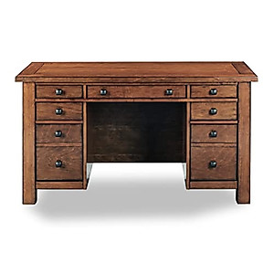 Tahoe Aged Maple Executive Pedestal Desk by Home Styles, 5412-18