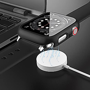 14 Pack Apple Watch Case with Tempered Glass Screen Protector for Apple Watch SE 40mm Series 6/5/4,Anotch Full Coverage Hard PC Protective Cover HD Ultra-Thin Guard Bumper for iWatch 40mm Accessories