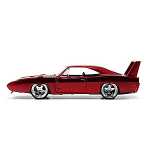 Jada Toys Fast & Furious Dom's Dodge Charger Daytona DIE-CAST Car, 1: 24 Scale Red (97060)