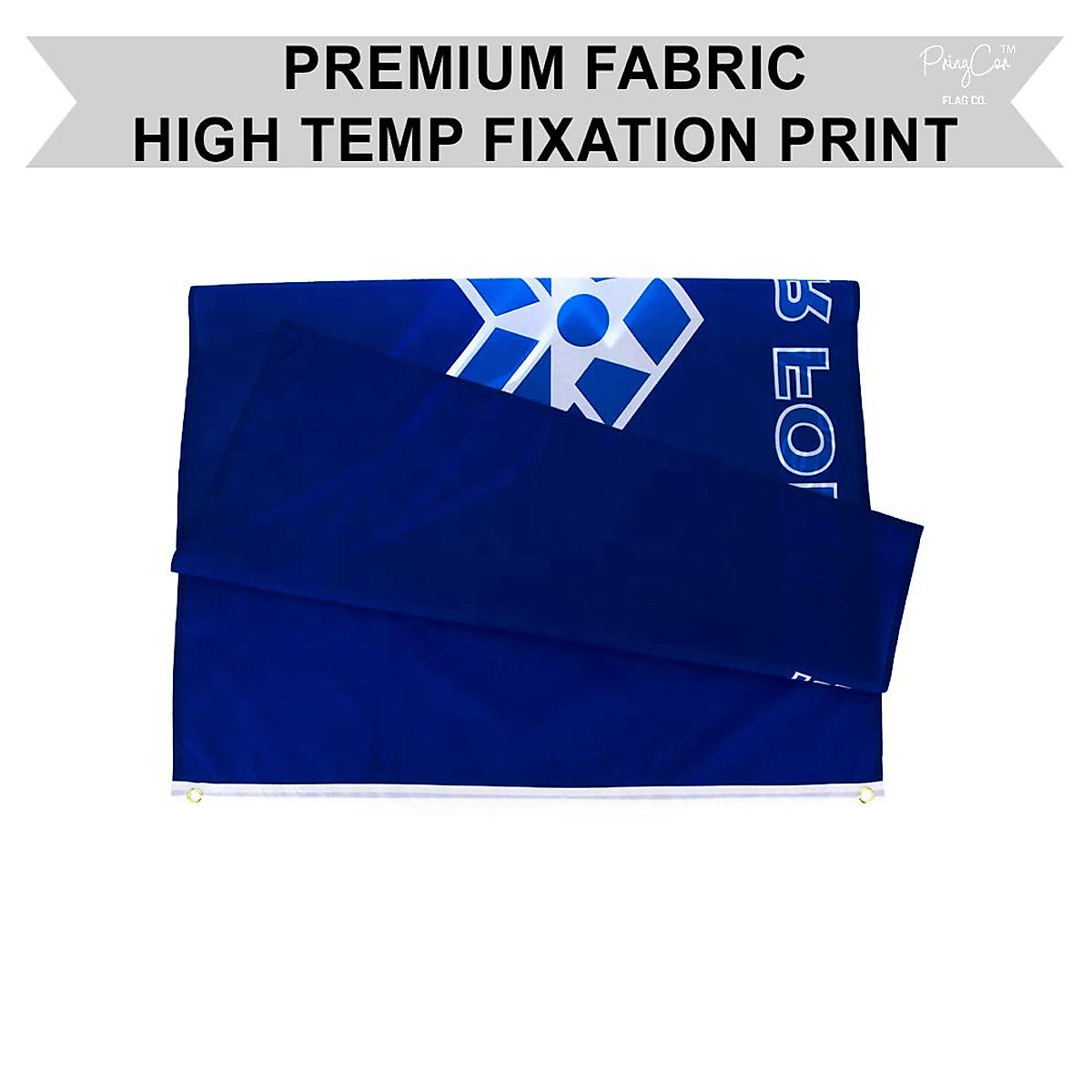 US Air Force Flag Wings Logo 3x5 ft USAF White on Blue Veteran Active (3x5FT)