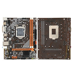 M ATX Desktop Motherboard for Intel B75, NVME&NGFF Dual Mode M.2 High-Speed Hard Disk/CPU for LGA 1155Pin/2X DDR3 1600/1333/1066 MHZ/1X PCI EX16 Graphics Card Slot Motherboard