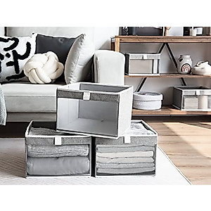 StorageWorks Underbed Storage Box and Closet Storage Bins with Clear Window