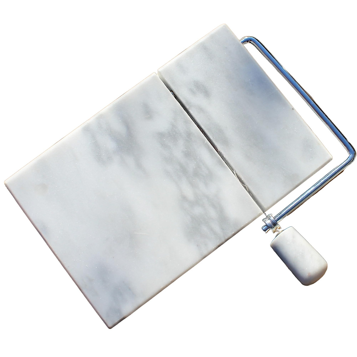 CraftsOfEgypt Marble Cheese Slicer for Block Cheese, Stylish Cheese Slicer Wire, and Convenient Cheese Cutter Board with Wire Cutter