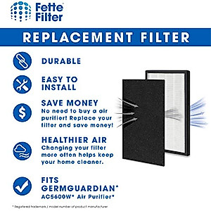 Fette Filter - True HEPA Air Purifier Filter Model AC5600W. Filter N Compare to Part # FLT5600. (Pack of 1)