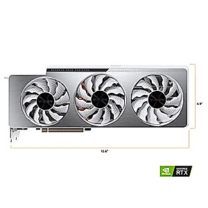 GIGABYTE GeForce RTX 3070 Ti Vision OC 8G Graphics Card, WINDFORCE 3X Cooling System, 8GB 256-bit GDDR6X, GV-N307TVISION OC-8GD Video Card