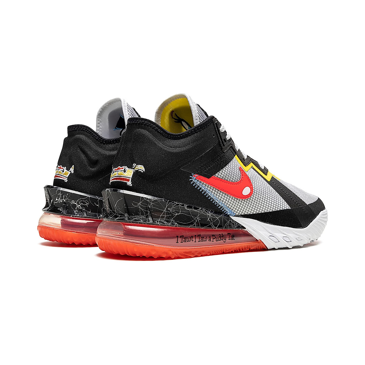 Nike mens Lebron 18 Low Space Jame New Legacy Basketball Sylvester Tweety Bird Limited Edition, Grey, 9