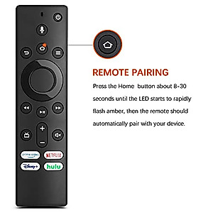 CT-RC1US-19 NS-RCFNA-19 Voice Replacement Remote Control for Insignia and Toshiba Fire TV Edition Televisions 32LF221C19 32LF221U19 43LF621C19 43LF421U19 50LF621U19 43LF711C20 50LF711U20 55LF711C20