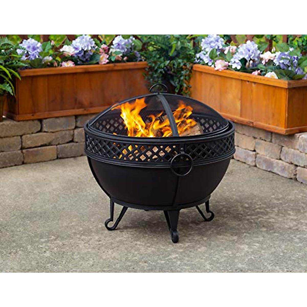 Pleasant Hearth OFW003R fire Pit, Black