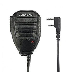 Baofeng BF-S112 Two Way Radio Speaker,Black, Auxiliary