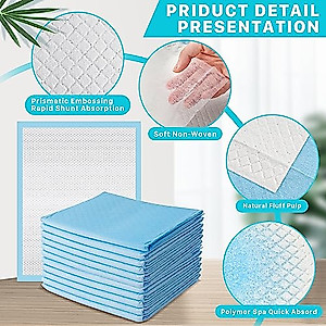 100 Pack Disposable Changing Pad,High Absorbent Diaper Changing Pads,Waterproof Leak Proof Baby Disposable Underpads Incontinence Bed Pads,Breathable Chucks Pads for Adult Child Baby Pets,18X24inch