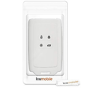kwmobile Key Cover Compatible with Renault - White