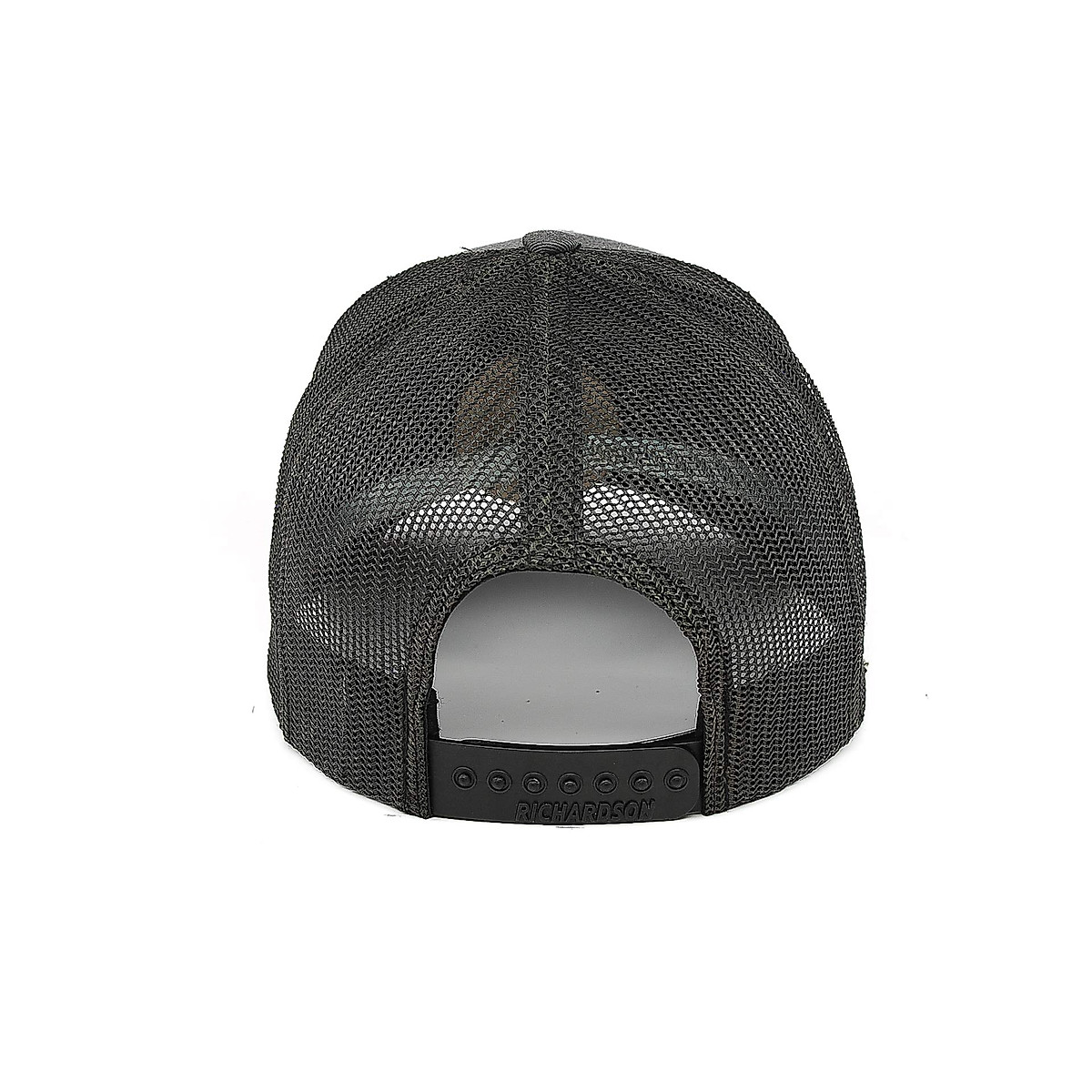 Branded Bills 'The 10 PVC' Virginia Patch Hat Curved Trucker - One Size Fits All (Charcoal/Black)