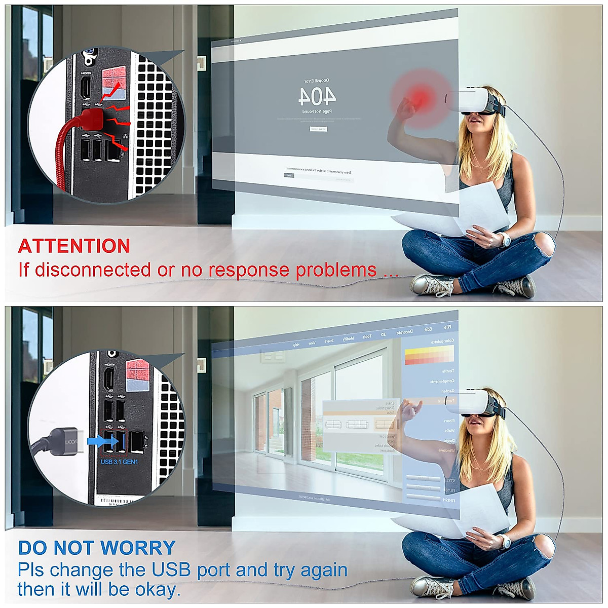 aceyoon Link Cable 10ft Compatible for Oculus Quest 2/1, Braided USB 3.1 GEN1 to Right Angle USB C 5Gbps High Speed Data Transfer & Fast Charging VR Headset Cable for Oculus Link/Rift S