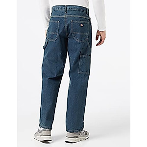 Dickies mens Relaxed Fit Carpenter jeans, Tinted Heritage Khaki, 38W x 32L US