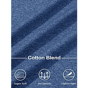 MAGCOMSEN Summer Casual Shirts for Men Henley Shirts Long Sleeve Button Down Shirts Work Henley Shirts with Pocket Blue Grey,XL