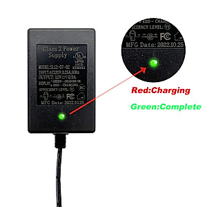 12 Volt Battery Charger for Ride On Toys 12V Kids Ride On Car Charger,12V Electric Car Riding Toy Battery Power Adapter Square Plug SL12-07-02