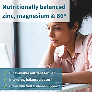Igennus Neurobalance, High Absorption Chelated Zinc Picolinate 24mg, Magnesium & Vitamin B6, Brain, Sleep & Immune, Magnesium Stearate and Oxide-Free, Non-GMO, 120 Tablets
