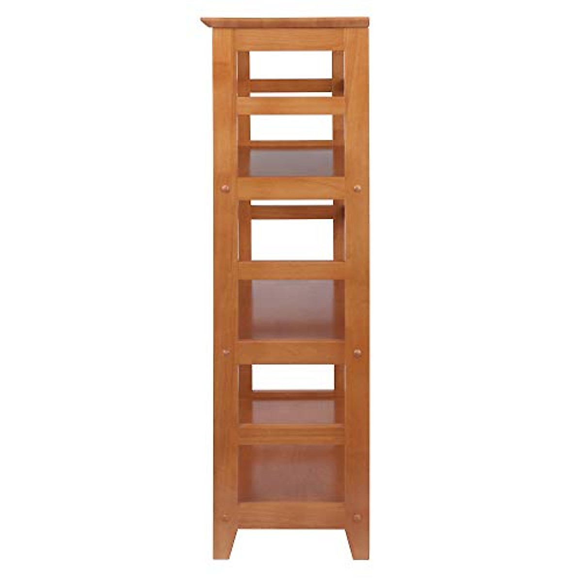 Winsome Wood Studio Shelving, Honey & Wood Mission Shelving, Natural