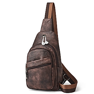 Shrrie Sling Bag for Women,Fanny Pack Crossbody Bags for Women, PU Leather Chest Bag for Women Waist Bag for Travel and Daily Use