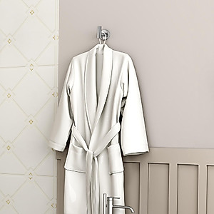 Angle Simple Robe Towel Hook Brushed Nickel, SUS304 Stainless Steel Bathroom Towel Holder, Kitchen Shower Towel Hanger, Wall Mount