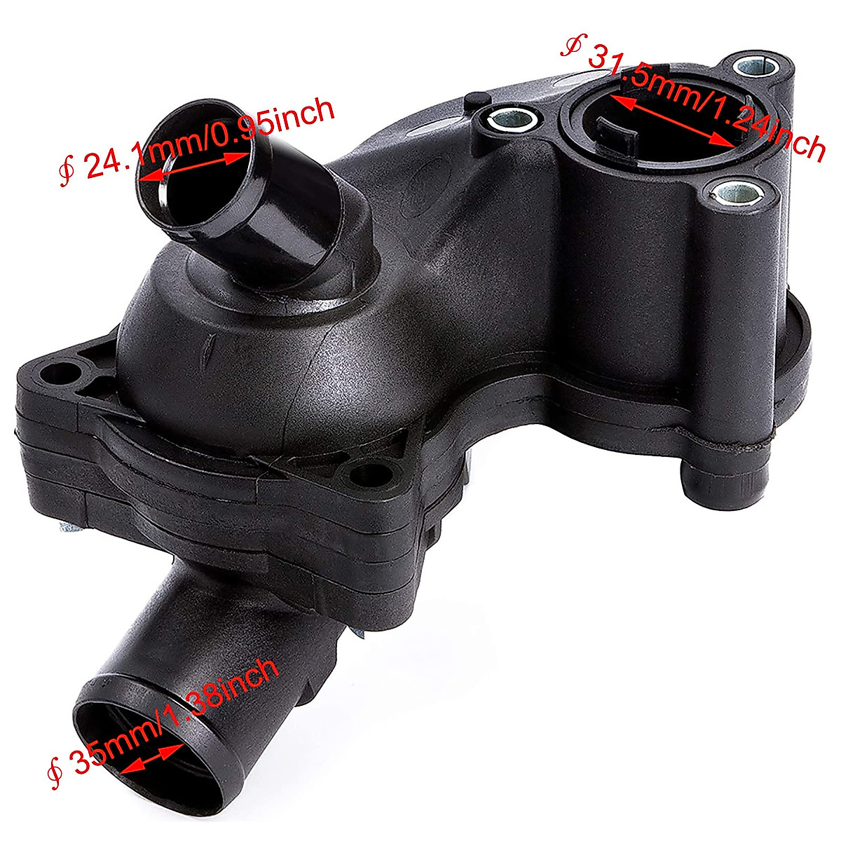 Thermostat Housing Kit Assembly for 2002-2010 Ford Explorer & Mercury Mountaineer V6 4.0L Engine Models 2L2Z8592AA, 2L2Z8592BA - Thermostat Housing Assembly by KAKO