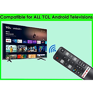 New RC802V Voice Command Smart Remote Compatible for All Android 4K UHD TCL Smart Televisions.