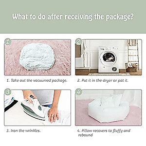 4PC Newborn Photo Props Baby Photography Basket Pictures Infant Posing Props, 1 Photo Donut, 3 Posing Pillows(Fits 0-3 Month)