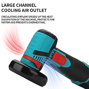 SI FANG 3 Inch Mini Angle Grinder Cut Off Tool Kit, 12V Cordless Electric Rotary Tool Metal Cutter Machine with Charger and Battery, Power Grinders for Fast Cutting-Grinding, Polishing