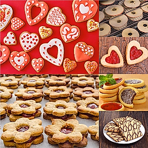 Cookie Cutters Tool Set, 24Pcs Small-scale Cookie Molds for Baking and Cooking, 8 Shapes Metal Biscuit Cutters for Festivals and Daily Use, Applies to Dough, Fruits, Vegetables, Bento Decor