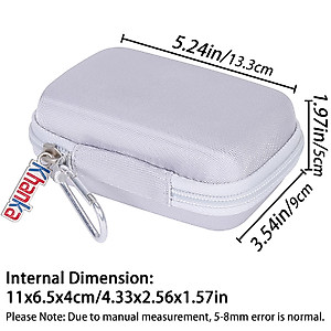 khanka Hard Travel Case for Anker 3-in-1 Fast Charging Charger with Built-In USB-C Cable/Anker 533 Power Bank/Anker Nano Power Bank,10000mAh Portable Charger (PD 30W max. Leistung),Case Only（White）