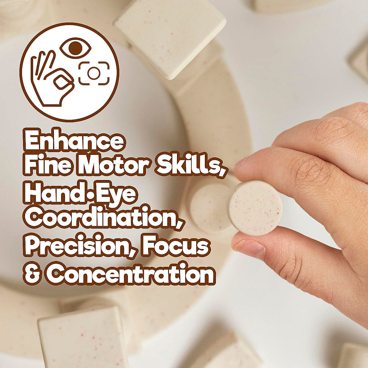 Taksa Toys Ancient Greek Dome Stem Toys Educational Stackable Building Blocks, for Kids Ages 7 8 9 10+ Years Old, Indoor Premium Architectural Kit Construction Games, Montessori Children Toys 54 Pcs