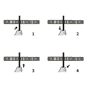 L-KEE Mop Rack Wall Mount, Mop Holder Organizer with 4 Racks 5 Hooks, Aluminum Alloy Broom Holder, Multifunctional Mop Rack for Cleaning Tool in Storage Garage Home Garden Office