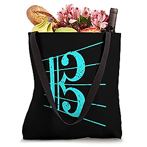 Vintage Alto Clef Music Fan Cute Violinist Funny Treble Gift Tote Bag