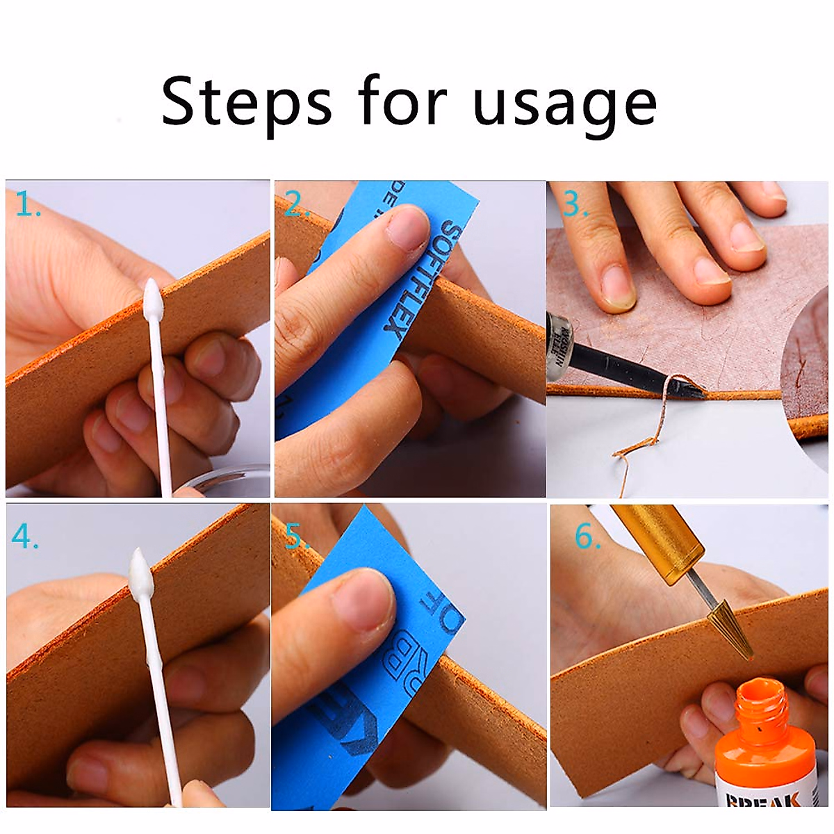 BUTUZE Convenient Leather Edge Dye Pen, Colorful Edge Roller Applicator,Essential Leather Edge Printing Tool for Leather Craft DIY,Leather Working,Leather Making