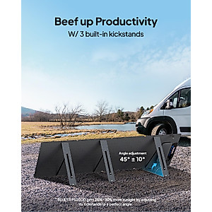 BLUETTI Solar Generator EB70S with PV200 Solar Panel Included, 716Wh Portable Power Station w/ 4 120V/800W AC Outlets, LiFePO4 Battery Pack for Outdoor Camping, Road Trip, Emergency