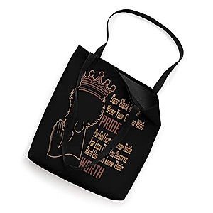 Black Queen Black History Month BLM Melanin Pride African Tote Bag