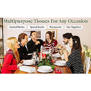 100 Disposable Linen Feel Guest Towels - Paper Hand Towels for Bathroom - Cloth Like White Paper Towel - Cocktail Hand Napkins - Highly Absorbent, Soft Fancy Guest Hand Towels 12" X 17" (Pack Of 100)