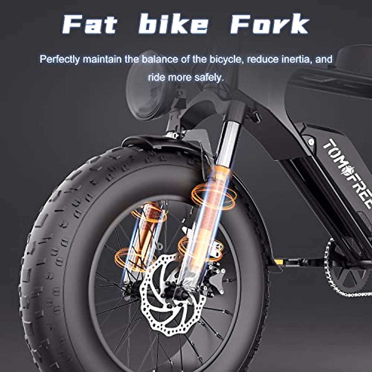 Tomofree Ship from US, Classic Electric Bike for Adults,1200W Motor, 20"×4" Fat Tire Mountain ebike,34MPH & 40Miles Long Range Electric Dirt Motorbike, 48V Electric Motorcycle for Outdoor Cycling