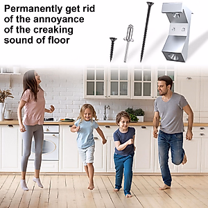 Squeaky Floor Repair Kit, High-Quality Relief Wood Floor Repair Tool Can be Safely Used on Any 5/8 inch subfloor, Effectively Reattach Subfloor to Joists, Eliminating Noisy Floor Sounds (6 Pack)