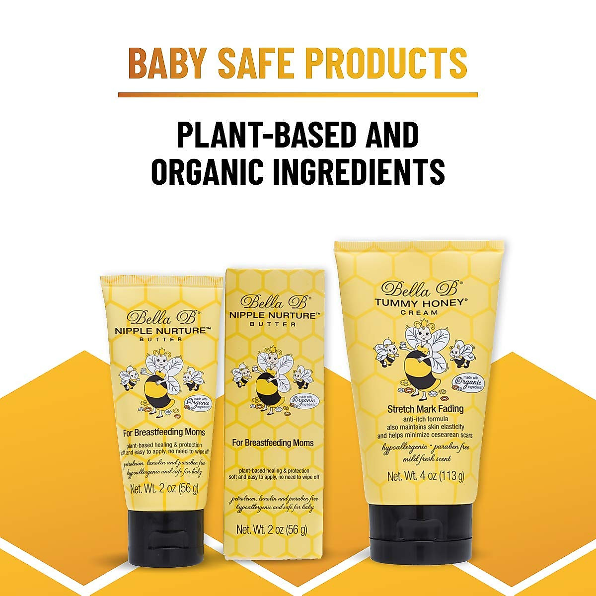 Bella B Bundle: Nipple Nurture Butter 2 oz and Tummy Honey Butter 4 oz (4 Ounce)