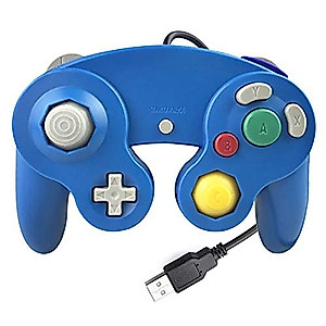 Reiso Classic NGC Wired USB Controller for Windows PC MAC(blue1)