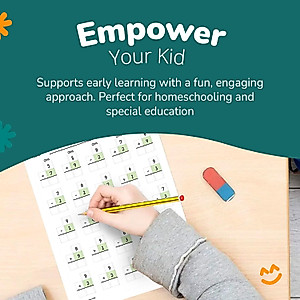 Channie’s One Page A Day Single Digit Addition & Subtraction Workbook for Pre-Kindergarten - 1st Grade Elementary School Students, Single Digit Math Practice, 50 Pages