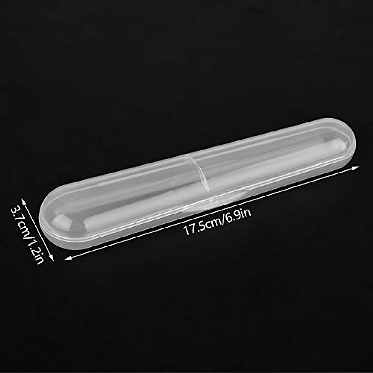 Food Grade Single Storage Box, Baby Silicone Spoon Transparent Life Children Stainless Cutlery Set Spoon Portable Travel Tableware Case