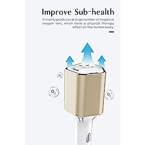 Car Air Purifier Ionizer 4-in-1 Premium Air Purifier + USB Port Charger + Window Breaker Hammer For Safety + Aromatherapy - (Platinum SIlver) )